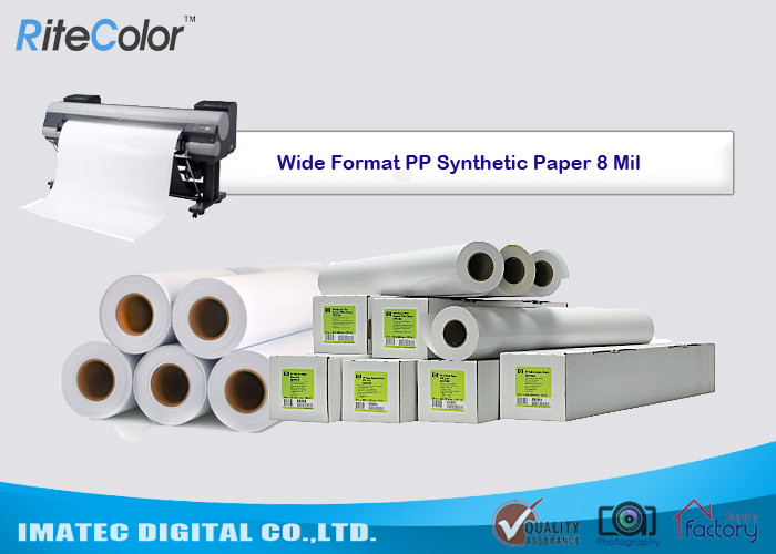 Tear Resistance PP Synthetic Paper 8 Mil Water - Based Matte ...